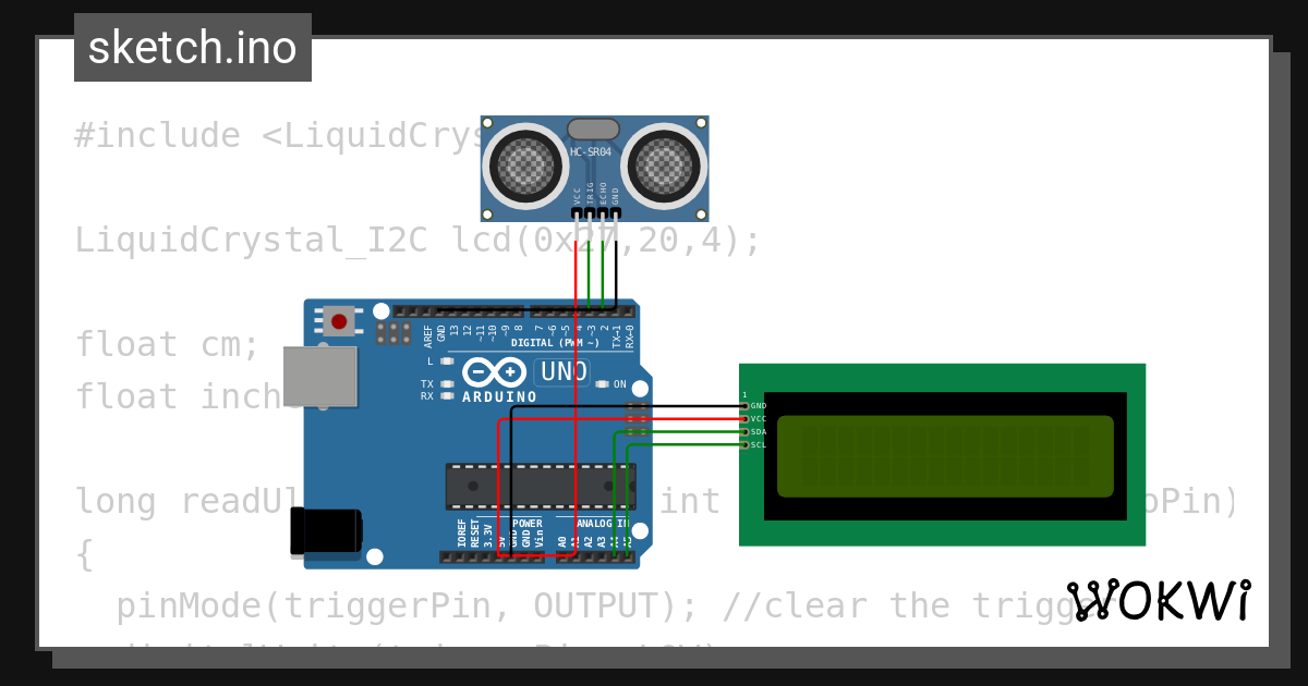 Ultrasonicdistance Wokwi Esp32 Stm32 Arduino Simulator 5044