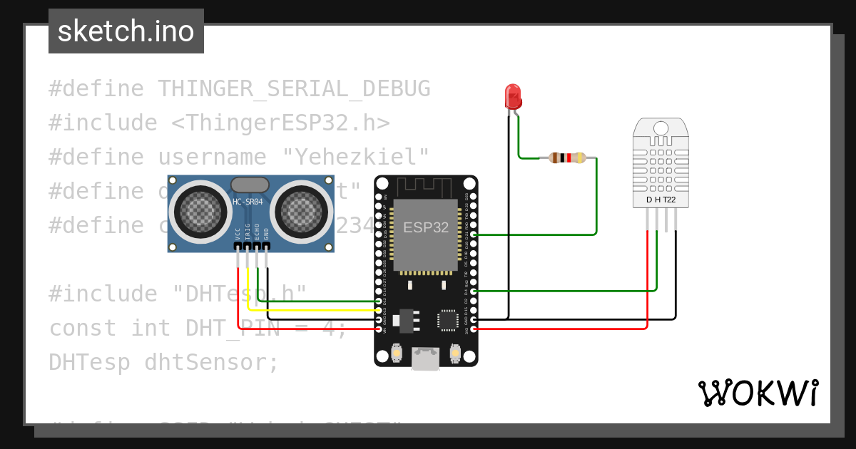 Thinger Wokwi Esp32 Stm32 Arduino Simulator