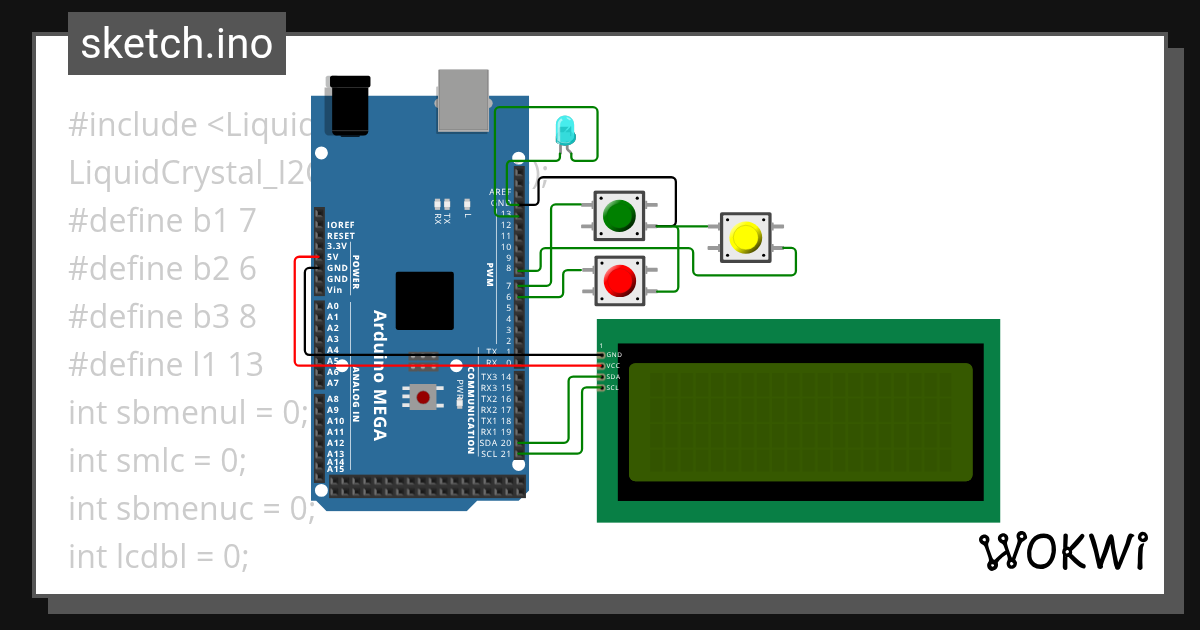 Menu LCD.ino - Wokwi ESP32, STM32, Arduino Simulator