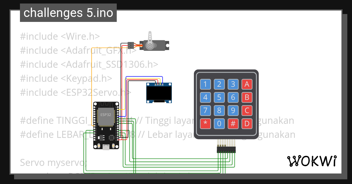 challenges 5.ino - Wokwi ESP32, STM32, Arduino Simulator