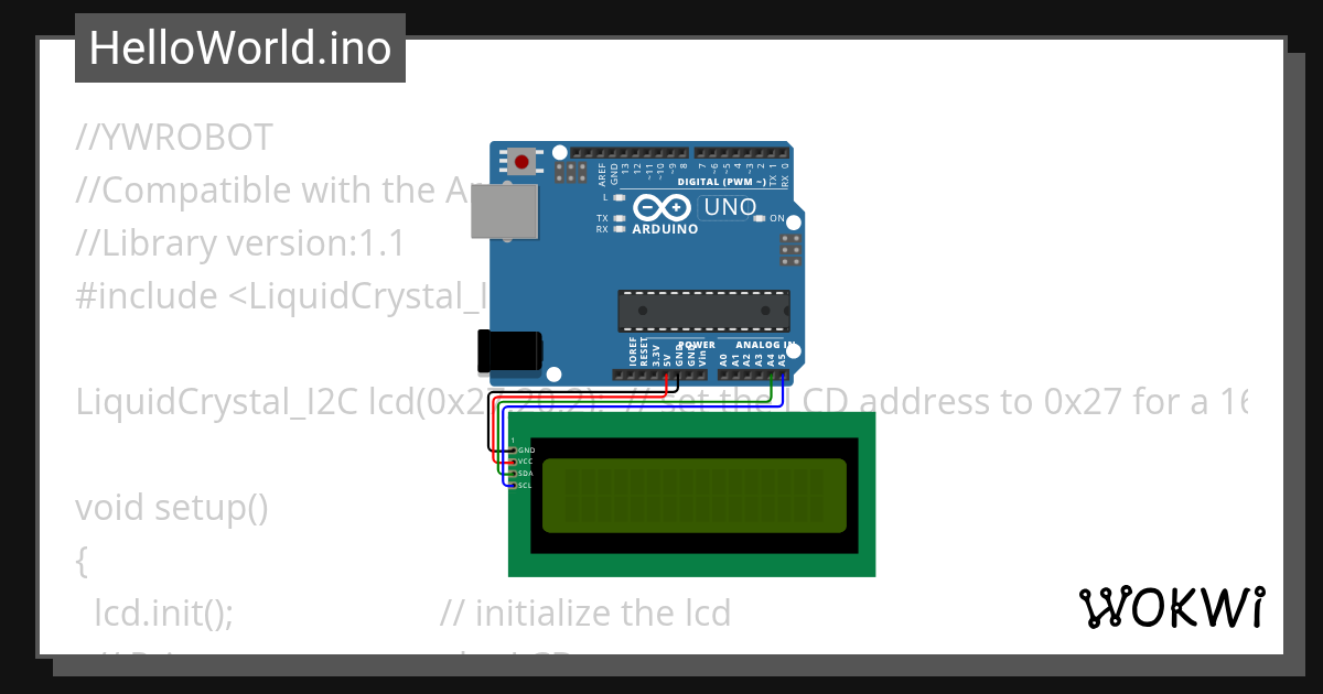 HelloWorld.ino - Wokwi ESP32, STM32, Arduino Simulator