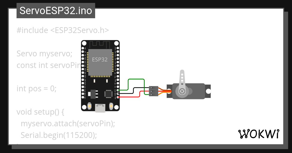 ServoESP32.ino - Wokwi ESP32, STM32, Arduino Simulator