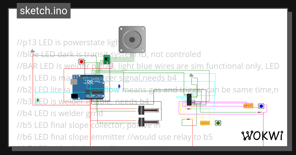 ValidArc continous spin - Wokwi ESP32, STM32, Arduino Simulator
