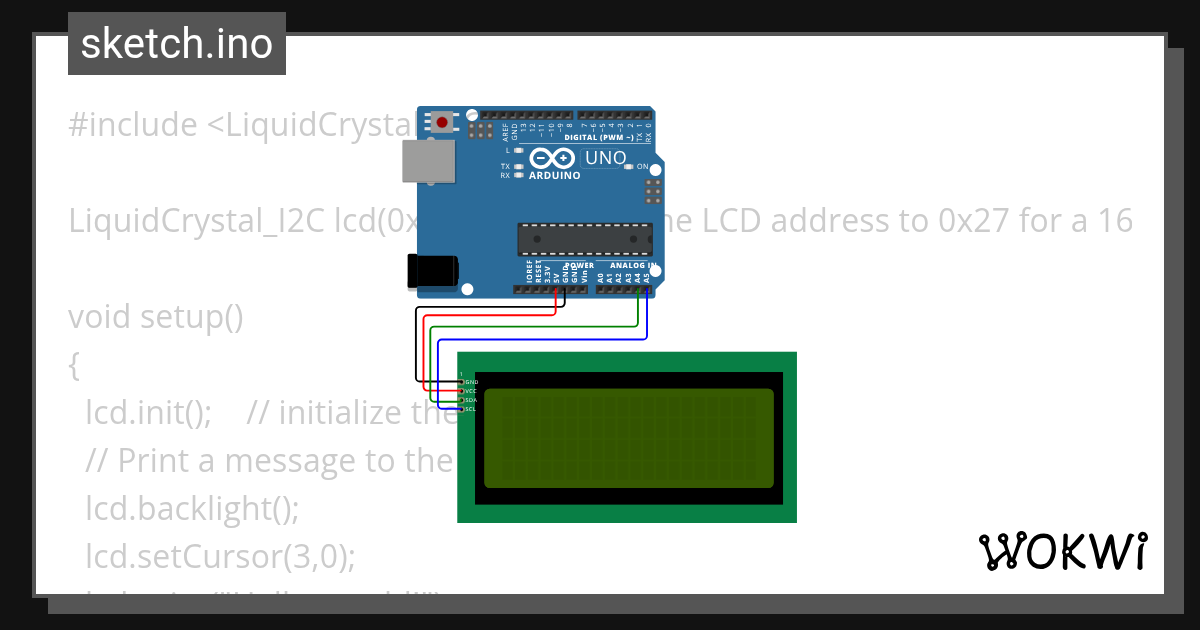 Praktik 3. LCD - Wokwi ESP32, STM32, Arduino Simulator Praktik 3. LCD - Wokwi ESP32, STM32, Arduino Simulator