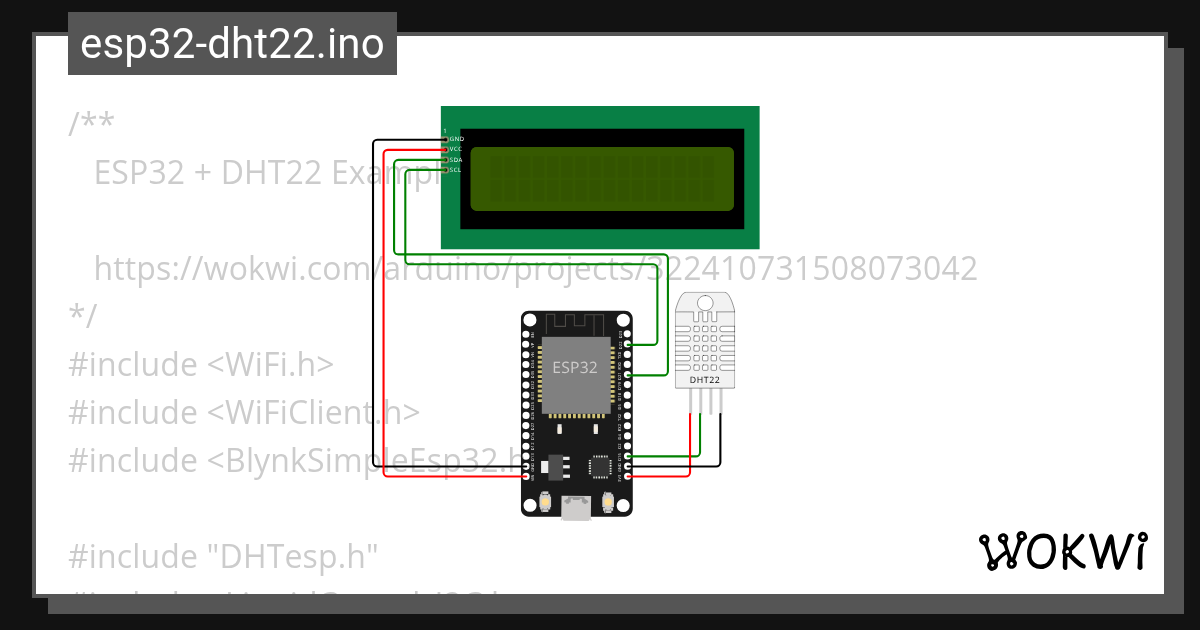 esp32-dht22.ino - Wokwi ESP32, STM32, Arduino Simulator