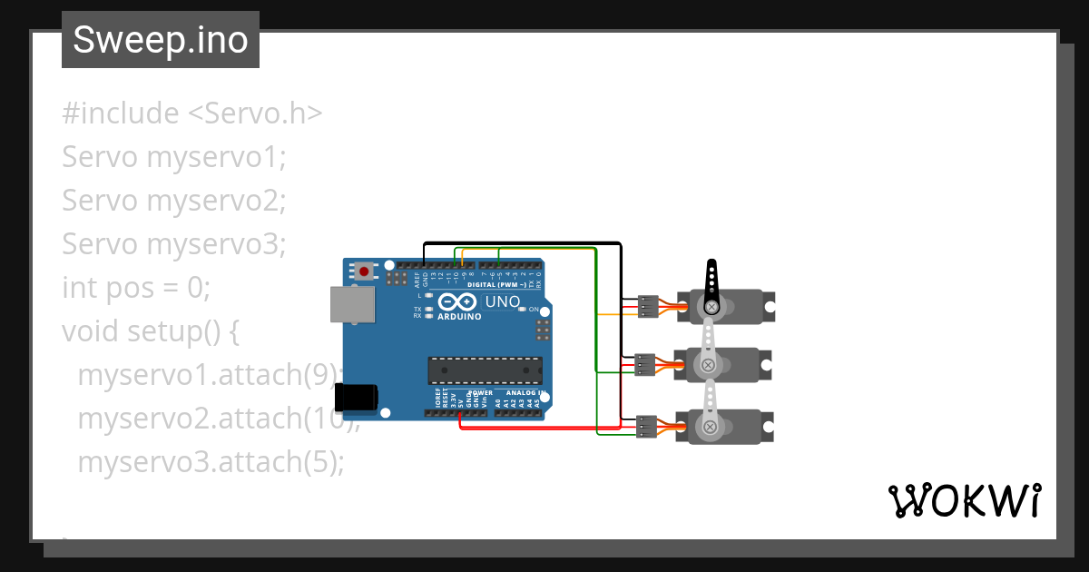 Sweep.ino - Wokwi ESP32, STM32, Arduino Simulator
