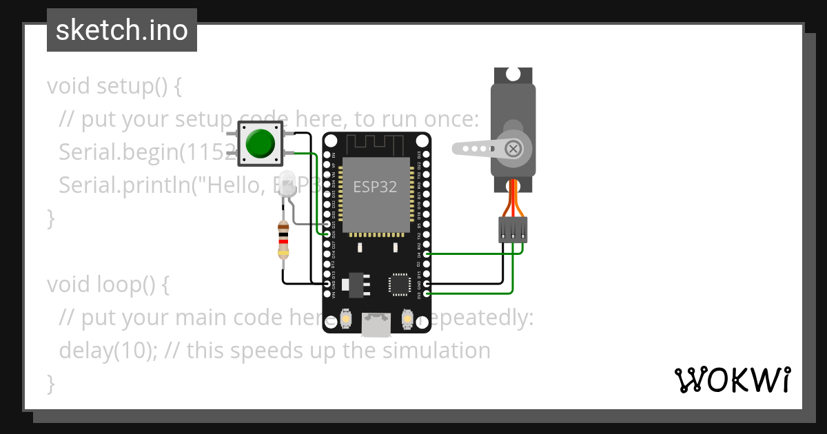 sketch.ino - Wokwi ESP32, STM32, Arduino Simulator