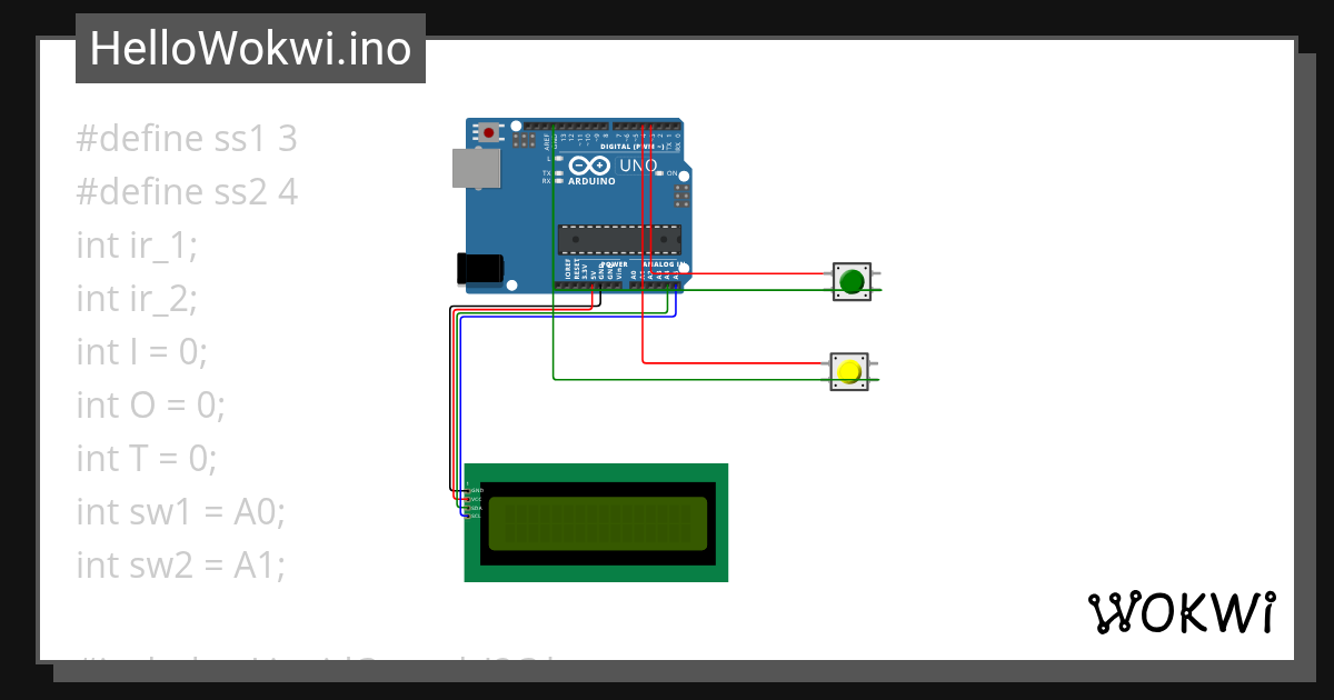 HelloWokwi.ino - Wokwi ESP32, STM32, Arduino Simulator