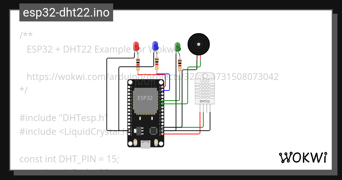 esp32-dht22.ino - Wokwi ESP32, STM32, Arduino Simulator