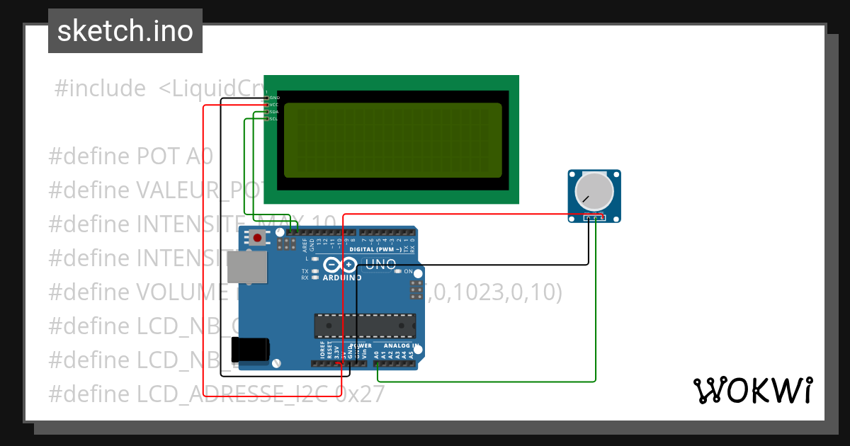 Intensite_Volume_lcd - Wokwi ESP32, STM32, Arduino Simulator