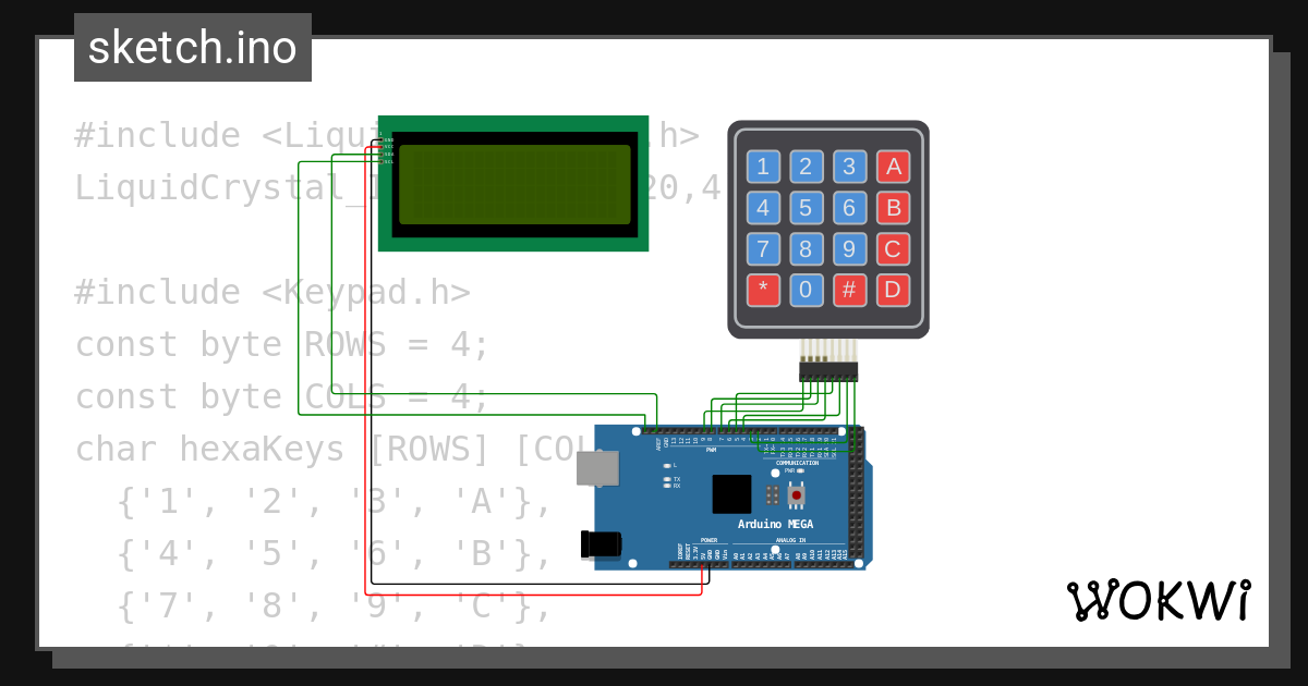Keypad And Lcd Wokwi Esp32 Stm32 Arduino Simulator 9734