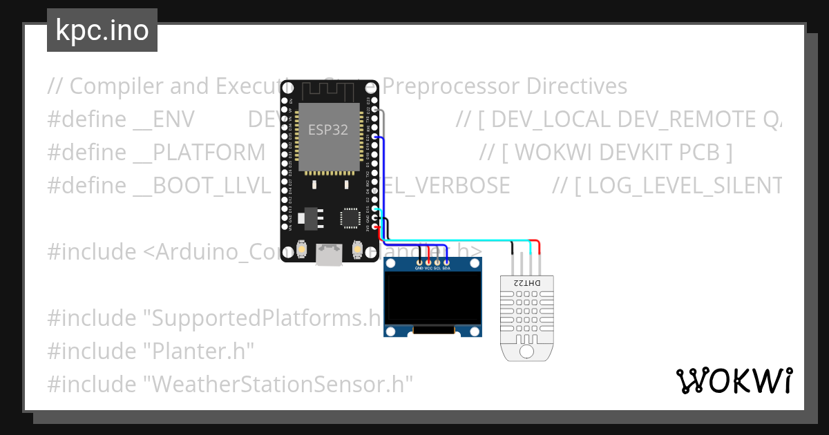 KPC100-ESP32-BASE - Wokwi ESP32, STM32, Arduino Simulator