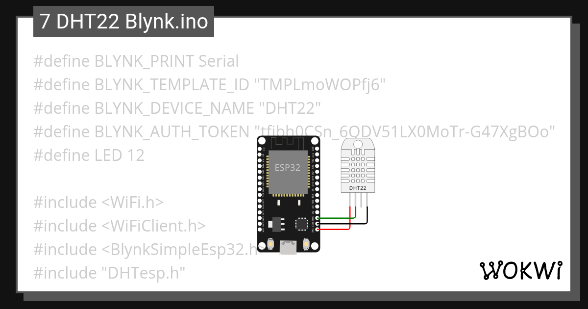 7 DHT22 Blynk.ino - Wokwi ESP32, STM32, Arduino Simulator