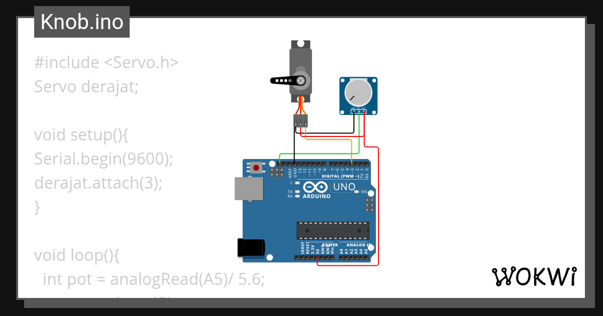 Knob.ino - Wokwi ESP32, STM32, Arduino Simulator