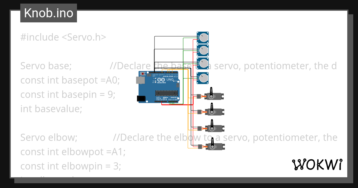 PROJECT ROBOTIC ARM ROBOTIKA - Wokwi Arduino and ESP32 Simulator