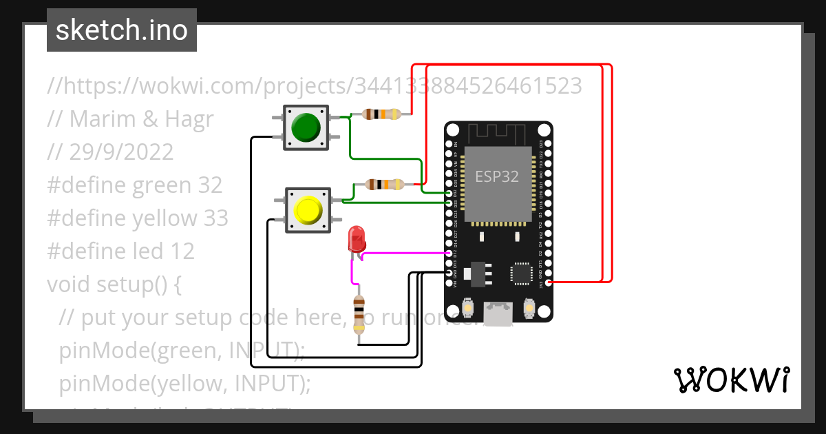 sketch.ino - Wokwi ESP32, STM32, Arduino Simulator