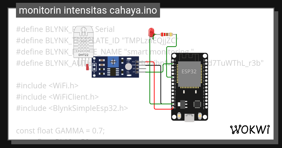monitorin intensitas cahaya.ino - Wokwi ESP32, STM32, Arduino Simulator