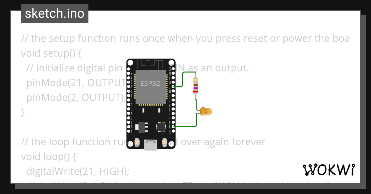 sketch.ino - Wokwi ESP32, STM32, Arduino Simulator