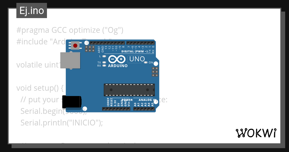 Suma 16Bit - Comp2 - Wokwi ESP32, STM32, Arduino Simulator