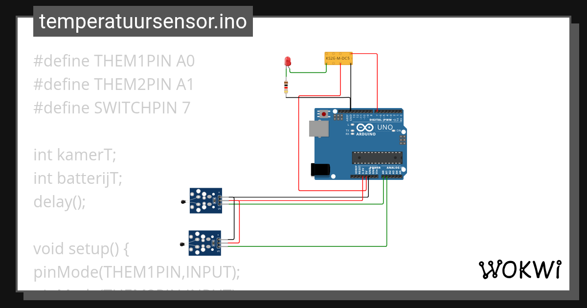 temperatuursensor.ino - Wokwi ESP32, STM32, Arduino Simulator
