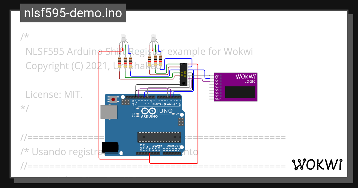 spi_nlsf595-demo.ino - Wokwi ESP32, STM32, Arduino Simulator