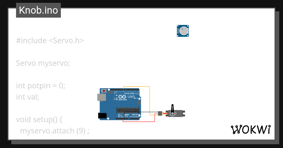 Knob.ino - Wokwi ESP32, STM32, Arduino Simulator