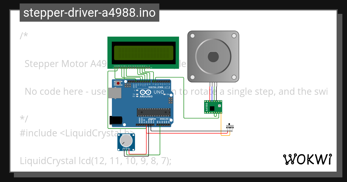 stepper-driver-a4988.ino - Wokwi ESP32, STM32, Arduino Simulator
