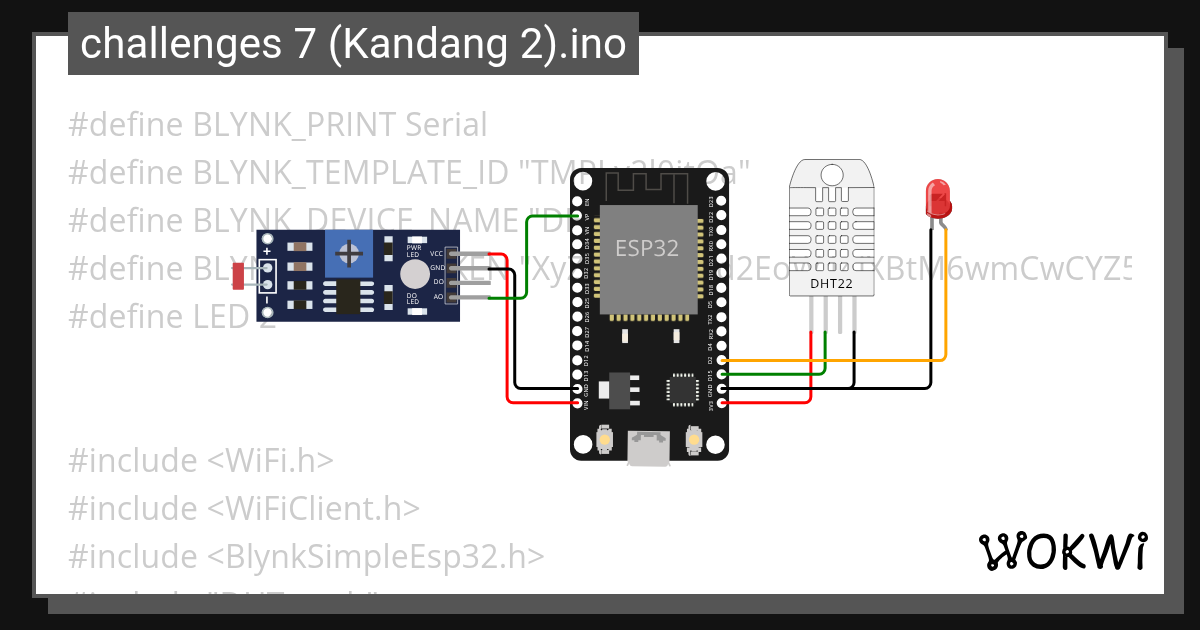 Challenges 7 Kandang 2ino Wokwi Esp32 Stm32 Arduino Simulator 8107