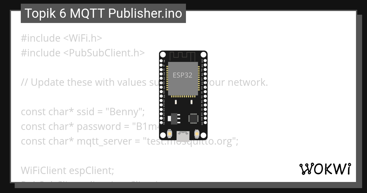 Topik 6 Mqtt O Wokwi Esp32 Stm32 Arduino Simulator 5779