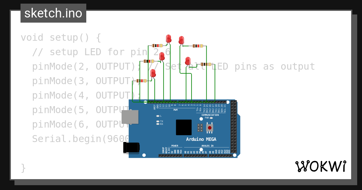 W2q3 5leds Wokwi Esp32 Stm32 Arduino Simulator 9172