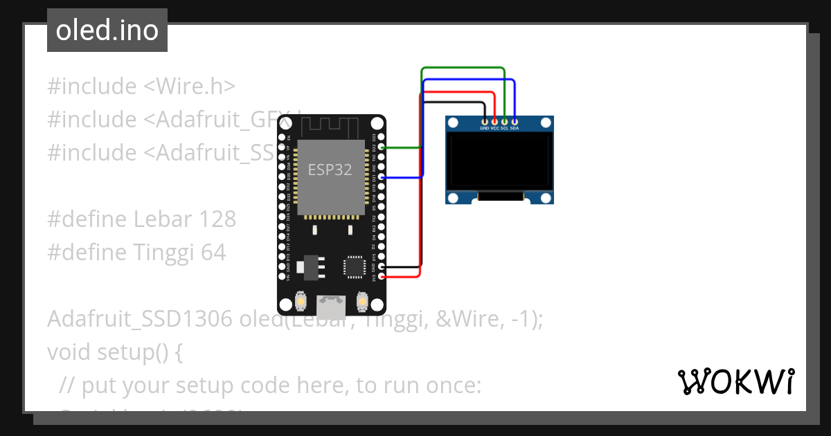 oled.ino - Wokwi ESP32, STM32, Arduino Simulator