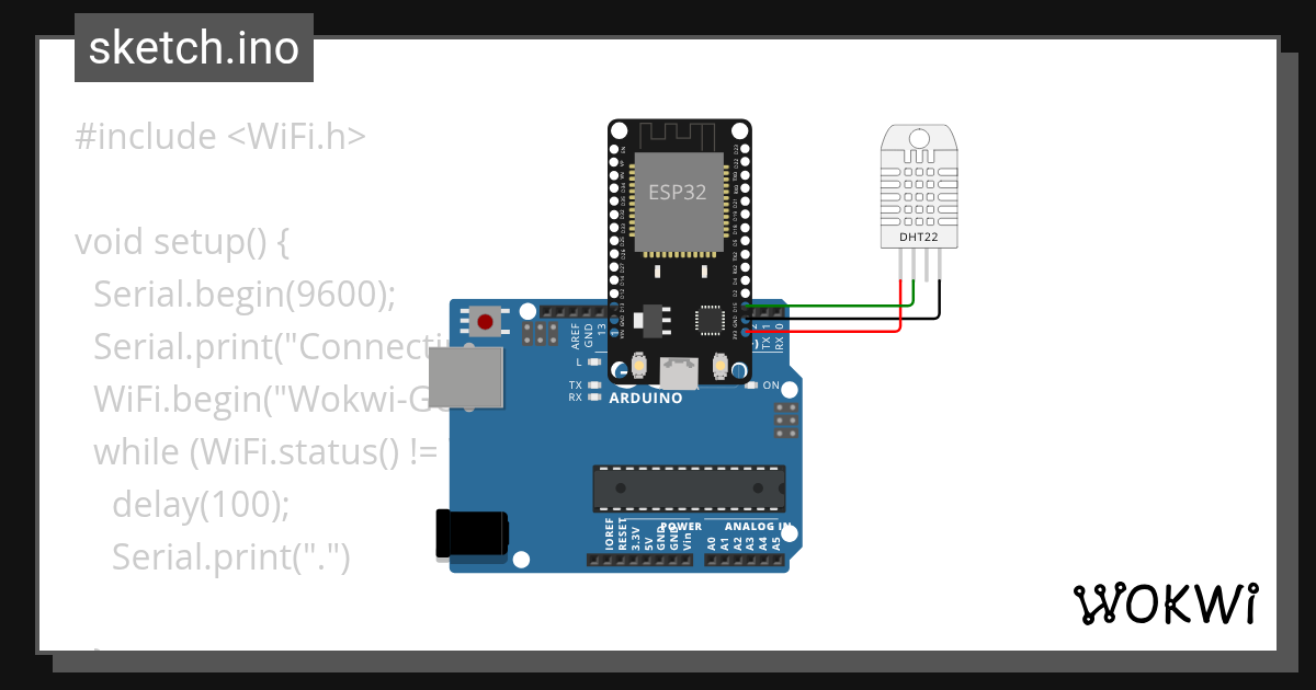 sketch.ino - Wokwi ESP32, STM32, Arduino Simulator