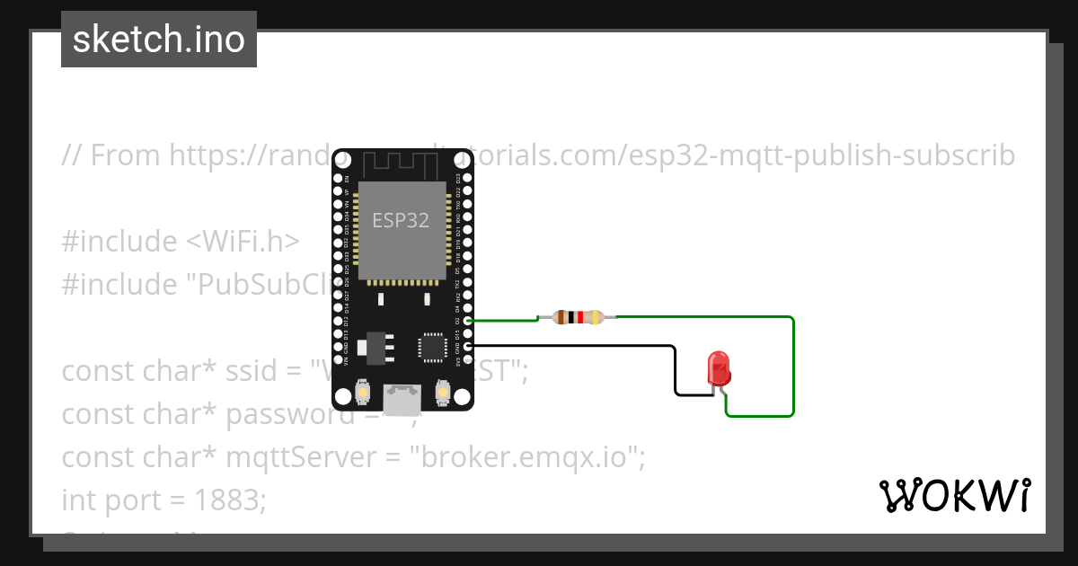 subscriber - Wokwi ESP32, STM32, Arduino Simulator