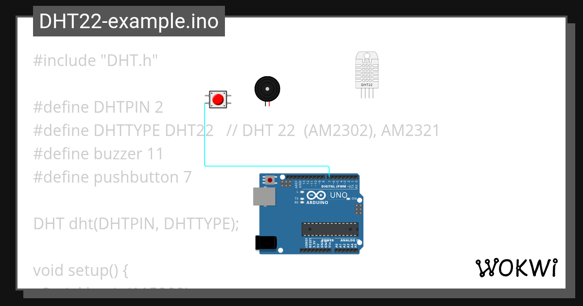 DHT22-example.ino - Wokwi ESP32, STM32, Arduino Simulator