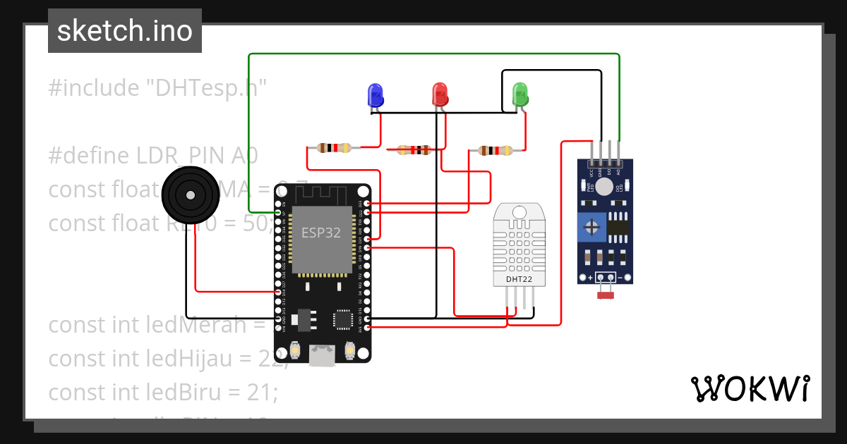 DHT - Wokwi ESP32, STM32, Arduino Simulator