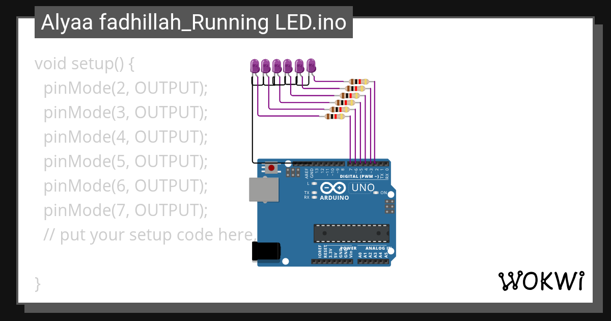 Alyaa fadhillah_Running LED.ino - Wokwi ESP32, STM32, Arduino Simulator