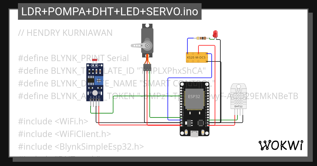 LDR+POMPA+DHT+LED+SERVO.ino - Wokwi ESP32, STM32, Arduino Simulator