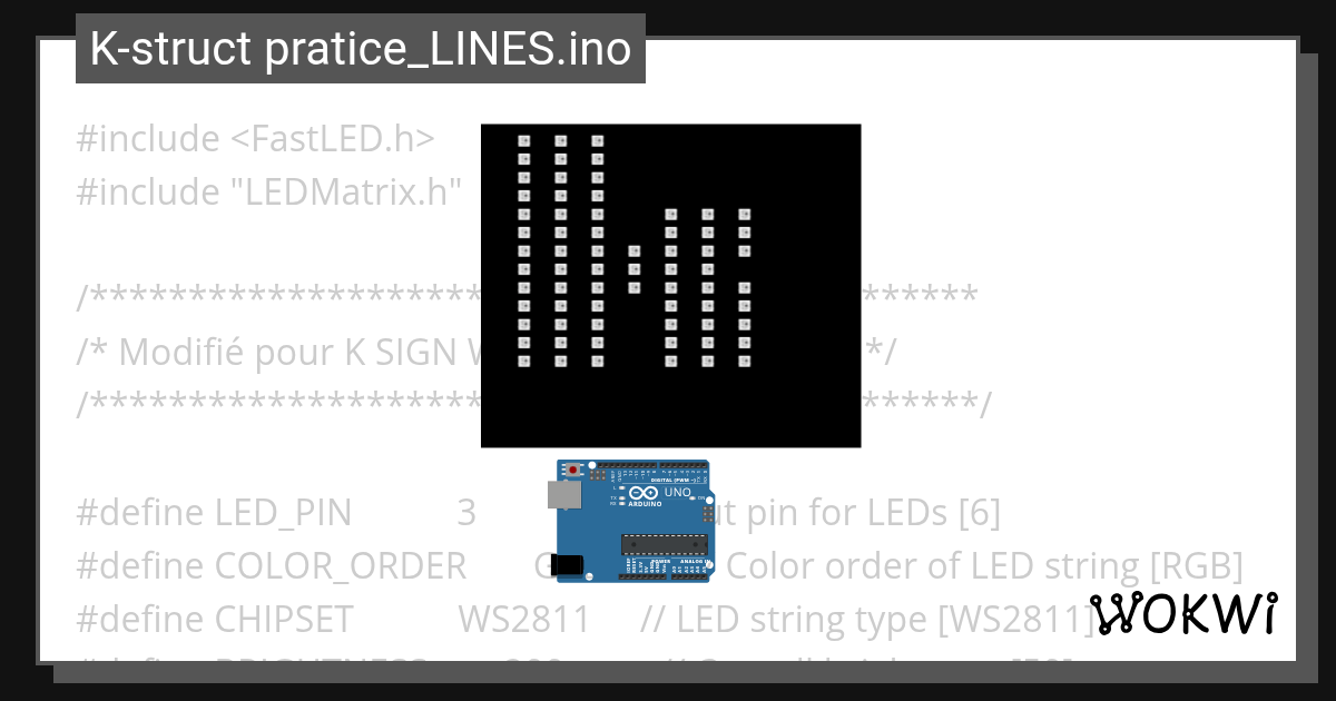 K-struct pratice_LINES.ino - Wokwi ESP32, STM32, Arduino Simulator