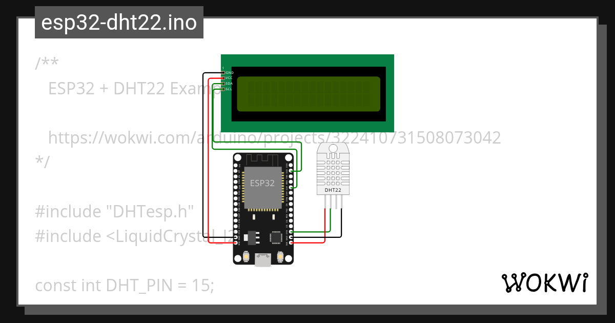 esp32-dht22.ino - Wokwi ESP32, STM32, Arduino Simulator