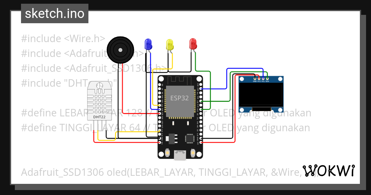 Display Oled Wokwi Esp32 Stm32 Arduino Simulator