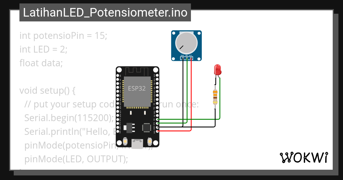 Latihanledo Wokwi Esp32 Stm32 Arduino Simulator 7424