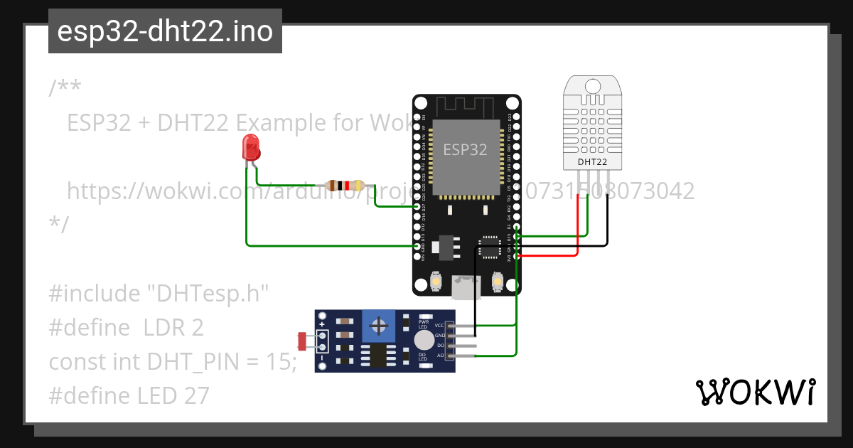 esp32-dht22.ino - Wokwi ESP32, STM32, Arduino Simulator