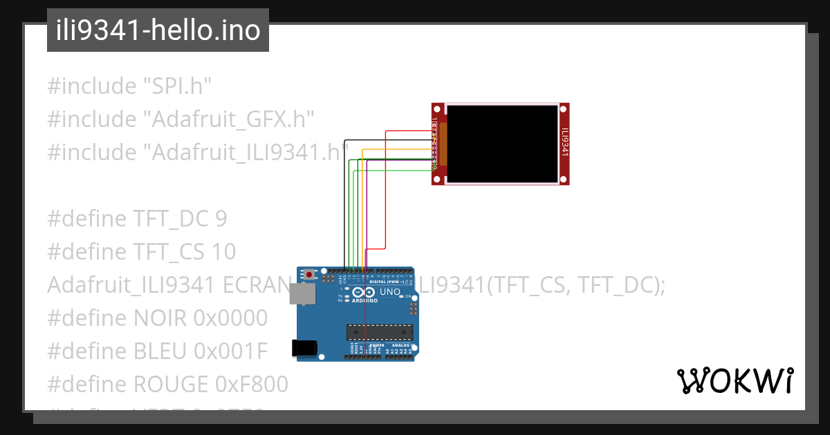 ili9341-hello.ino - Wokwi ESP32, STM32, Arduino Simulator