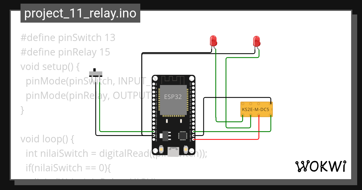 project_11_relay.ino - Wokwi ESP32, STM32, Arduino Simulator