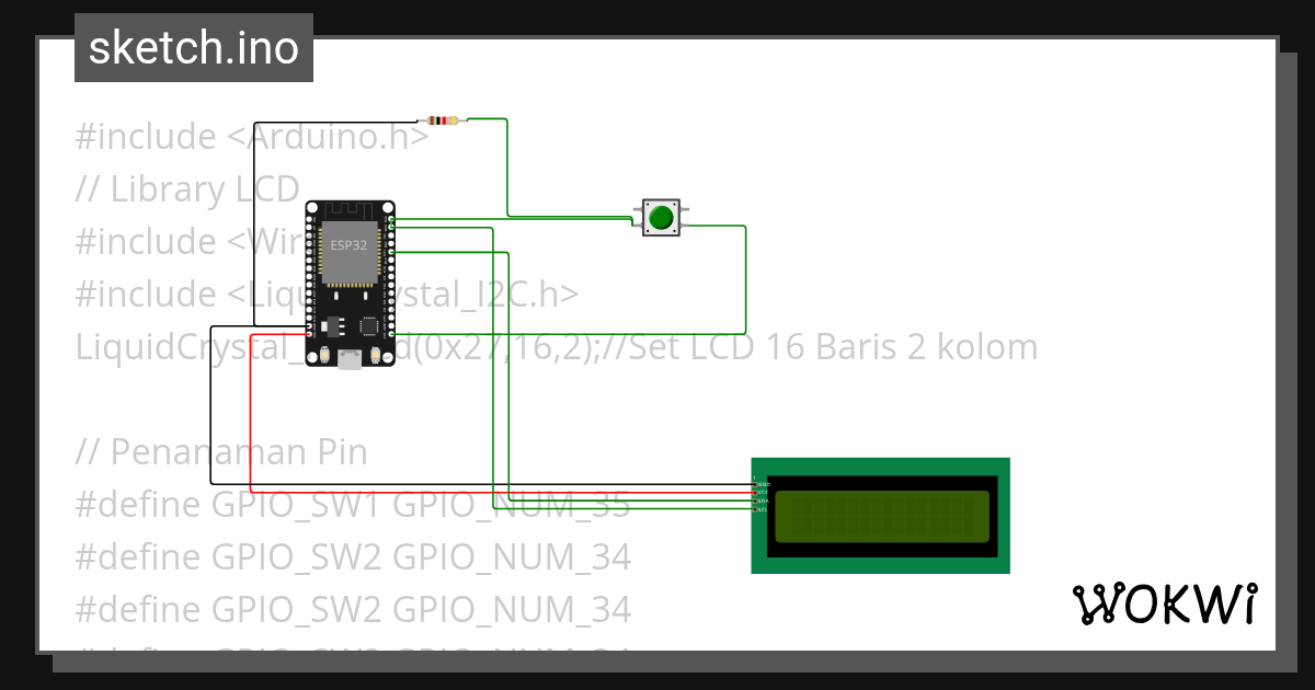 sketch.ino - Wokwi ESP32, STM32, Arduino Simulator