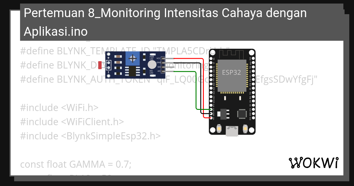 Pertemuan 8monitoring Intensitas Cahaya Dengan O Wokwi Esp32 Stm32 Arduino Simulator