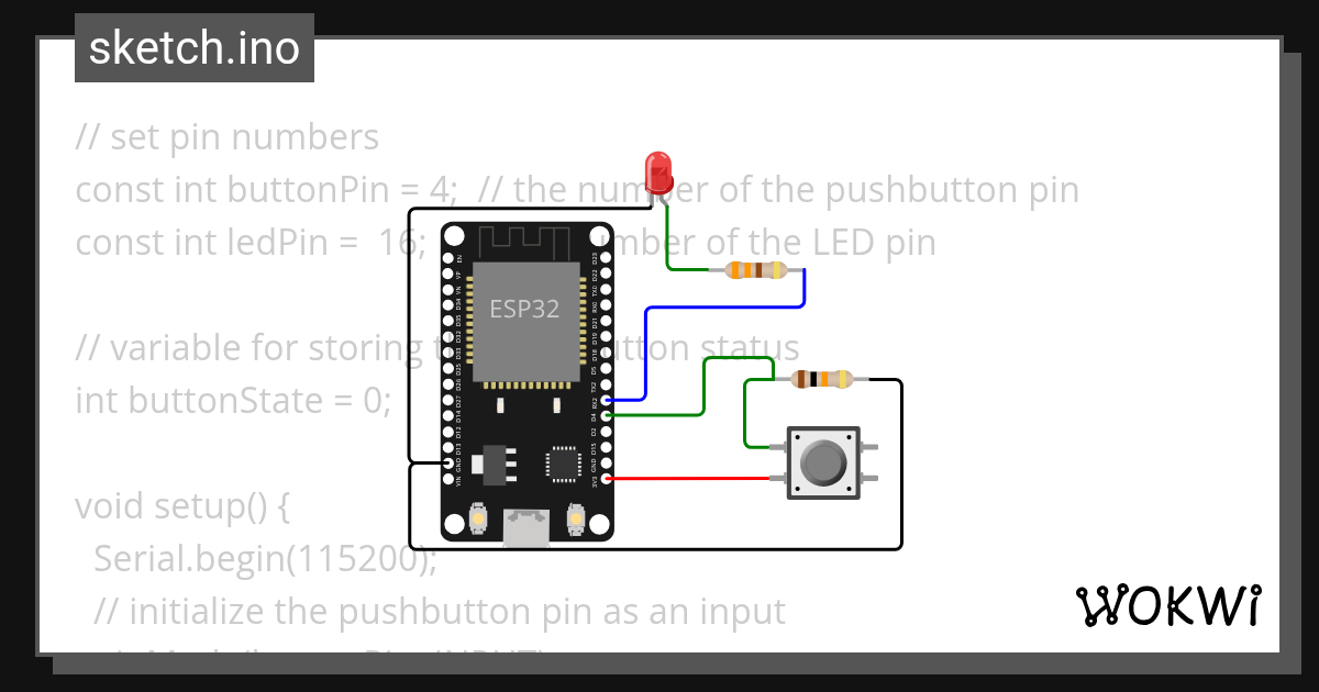 Digital Inputs and Digital Outputs - Wokwi ESP32, STM32, Arduino Simulator Digital Inputs and Digital Outputs - Wokwi ESP32, STM32, Arduino Simulator