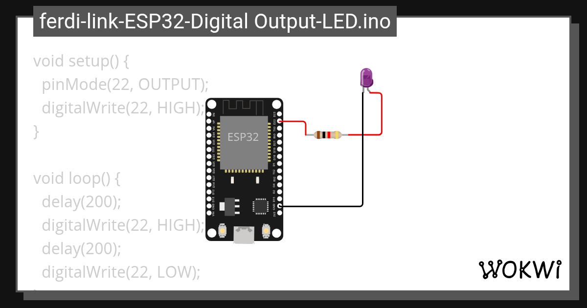 ferdi-link-ESP32-Digital Output-LED.ino - Wokwi ESP32, STM32, Arduino ... ferdi-link-ESP32-Digital Output-LED.ino - Wokwi ESP32, STM32, Arduino ...
