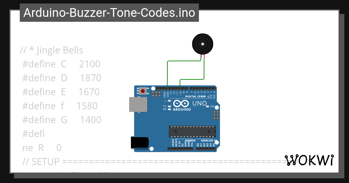 Arduino-Buzzer-Tone-Codes.ino - Wokwi ESP32, STM32, Arduino Simulator
