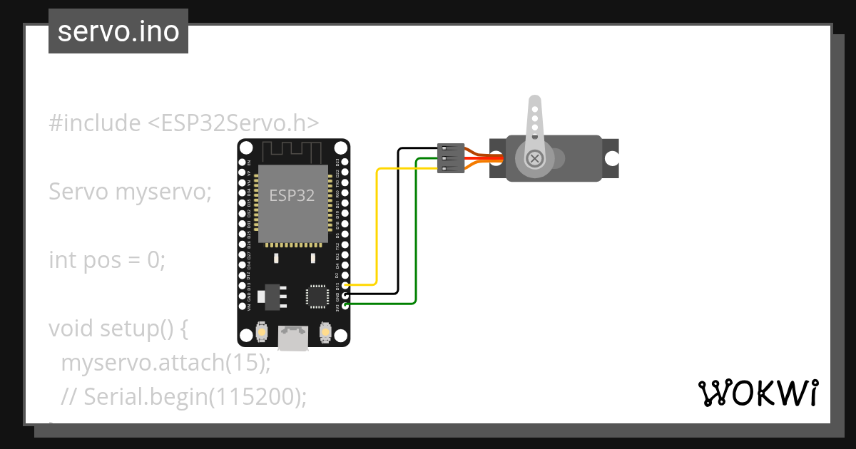servo.ino - Wokwi ESP32, STM32, Arduino Simulator